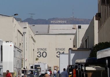 Stages 30 and 31 and the Hollywood sign